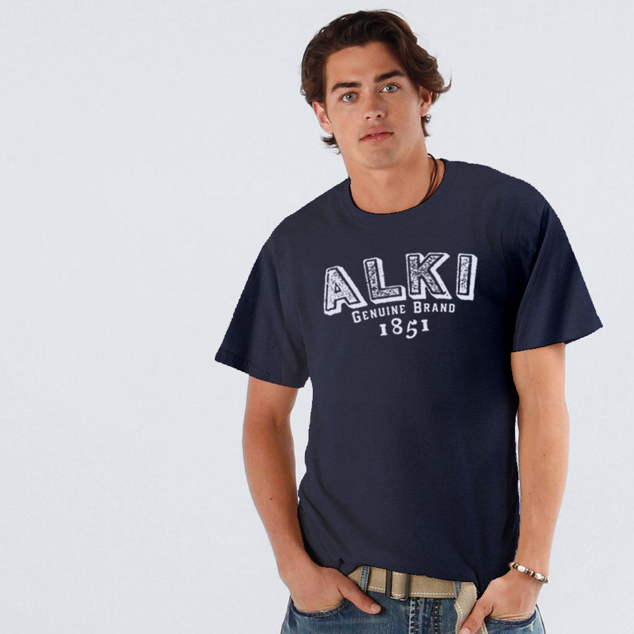 Genuine 1851 men's classic t-shirt, exclusively from Alki Surf Shop.