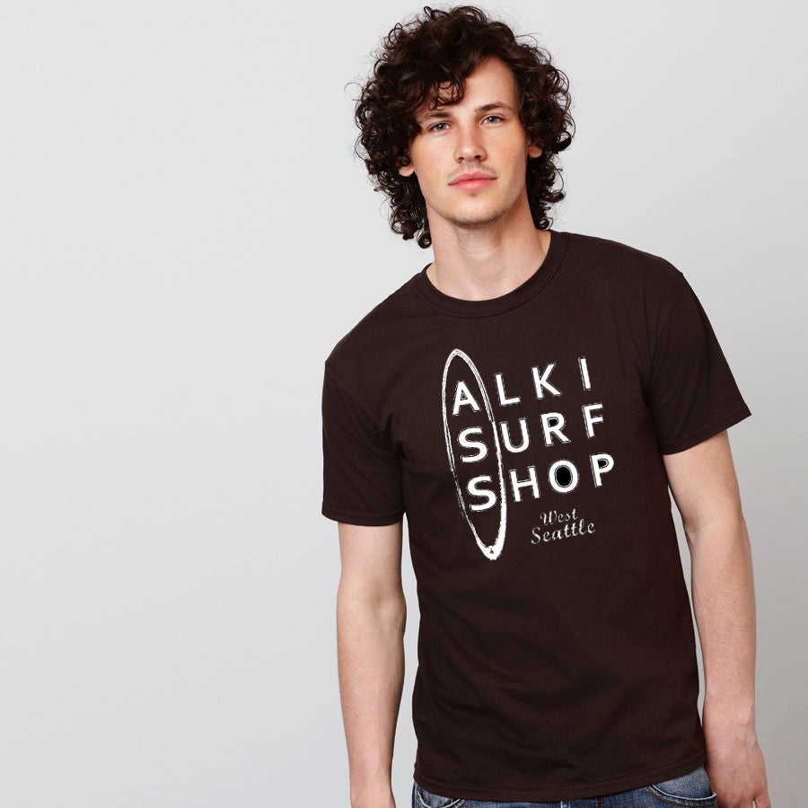 Longboard Euro fit men's t-shirt in black from Aki Surf Shop. – Alki ...