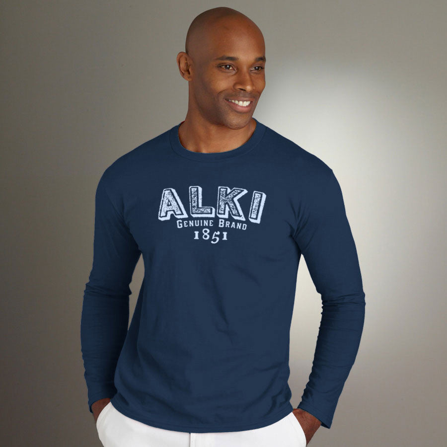 Genuine 1851 men's long sleeve t-shirt, from Alki Surf Shop.
